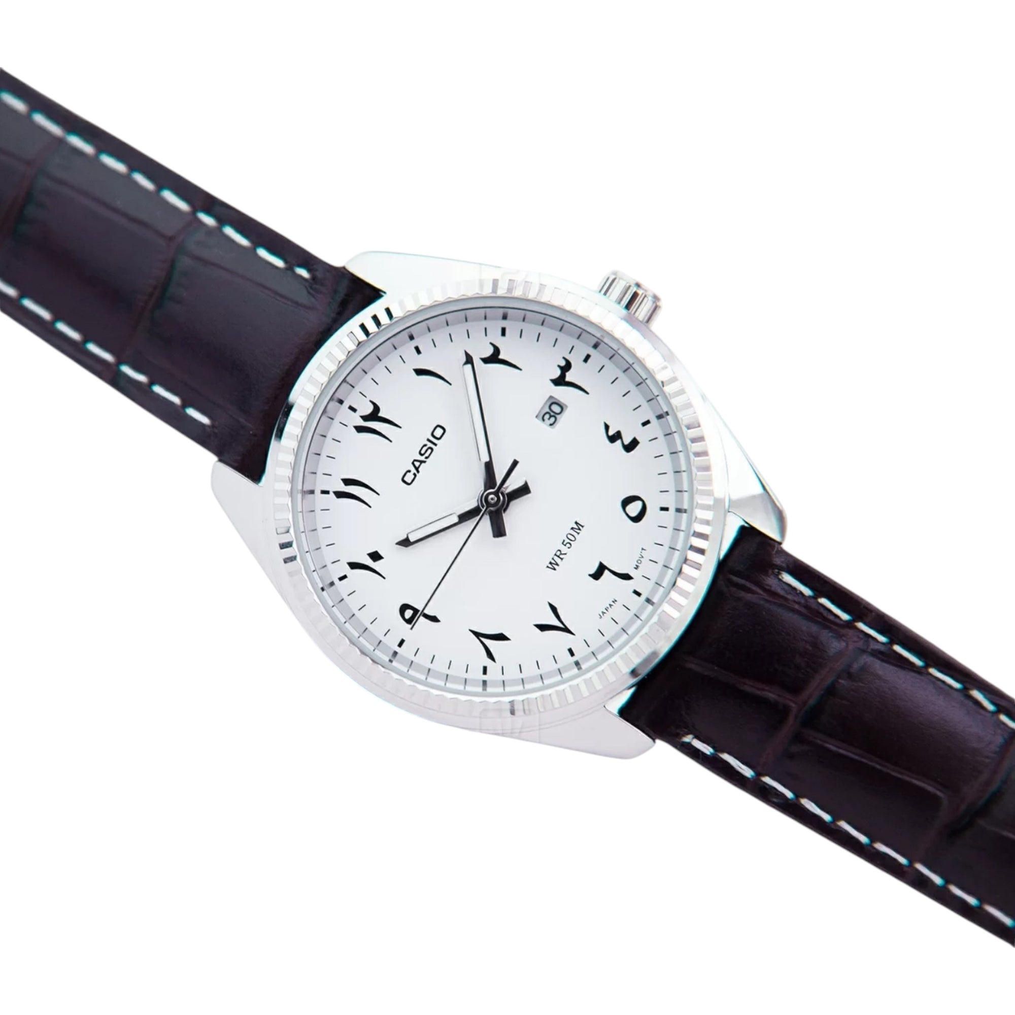 Casio Arabic Dial Men's Watch MTP-1302L-7B3 Leather