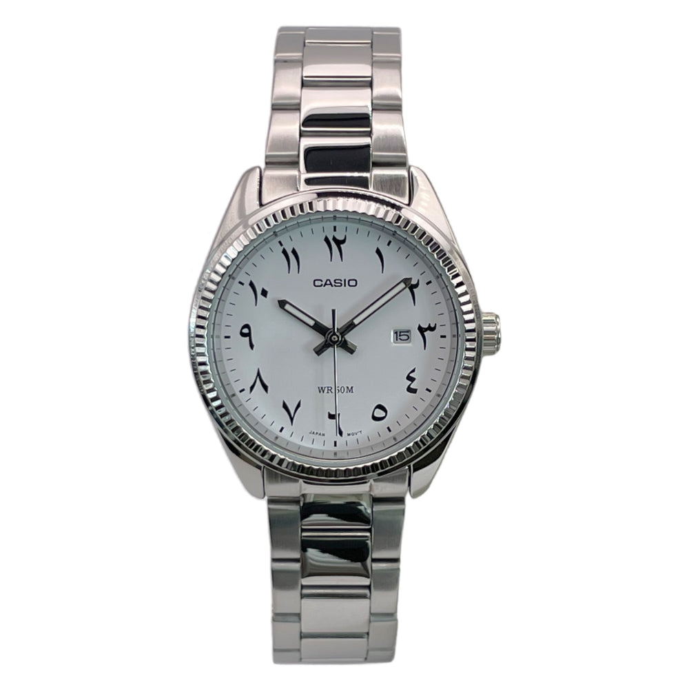 Casio Arabic Dial Women's Watch LTP-1302D-7B3 White