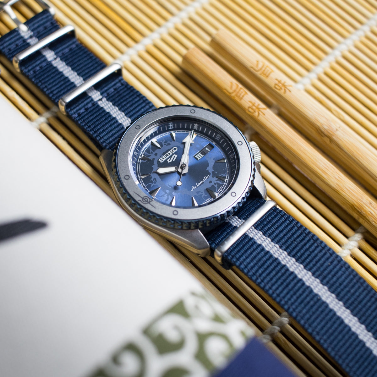 Montre Seiko 5 SRPF69K1 édition Limitée Naruto & Boruto Bleu