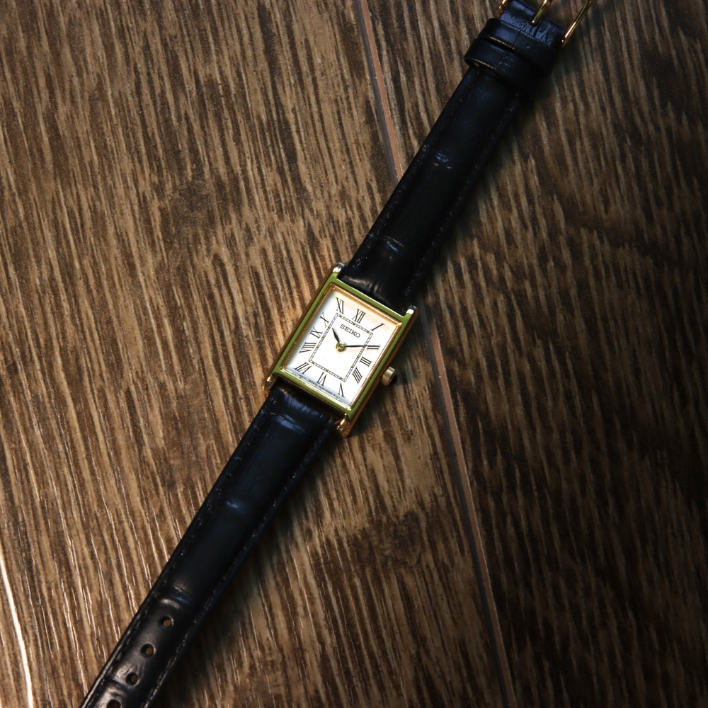 Seiko Tank Women's Watch SWR054 Gold